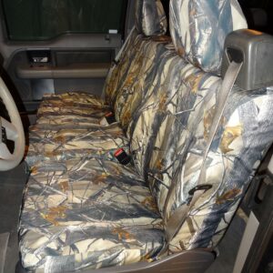 Durafit Seat Covers, for F369-XD3-C, 2004-2008 Ford F150 XLT, Super or Regular Cab, NOT for Crew/Double CAB, Front 40/20/40 Split Seat, Car Truck Seat Covers, in Camo, Endura Fabric