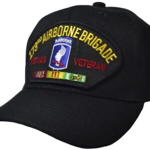 Military Productions 173rd Airborne Vietnam Veteran Cap Black