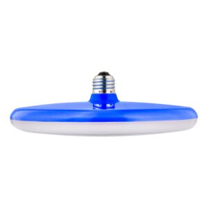 sunlite series ufo/led/15w/30k/blue led 15w (75w equivalent) blue ufo pendant fixture light bulbs, medium (e26) base, 3000k warm white, 1 count (pack of 1)