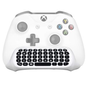 megadream xbox one wireless chatpad keyboard with 3.5mm audio jack for xbox one/one s/one x, xbox series s/x, xbox one elite/elite 2, pc – 2.4g usb receiver & charge cable included