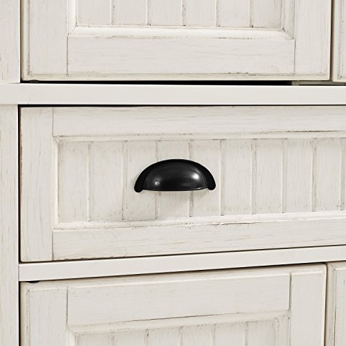 Crosley Furniture Seaside Kitchen Pantry Cabinet - Distressed White