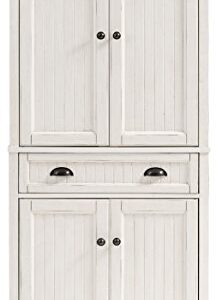 Crosley Furniture Seaside Kitchen Pantry Cabinet - Distressed White