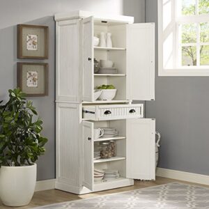 Crosley Furniture Seaside Kitchen Pantry Cabinet - Distressed White