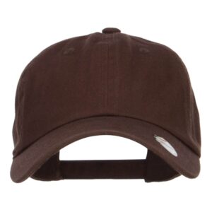 nissi unstructured cotton twill washed cap - brown osfm