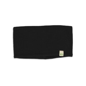 Merino Wool Reversible Headband Black One Size