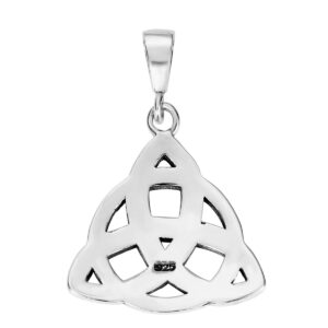 CloseoutWarehouse Sterling Silver Wiccan Triquetra Pendant 20MM