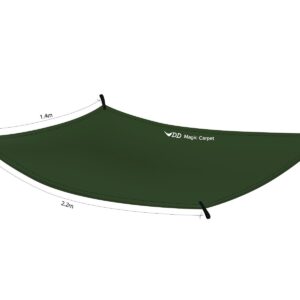 DD Hammocks - DD Magic Carpet Regular size: 4.6ft x 4.6ft Fully Waterproof Compact Tarpaulin Rainfly for Ground Sheet Camping and Tarp Shelters