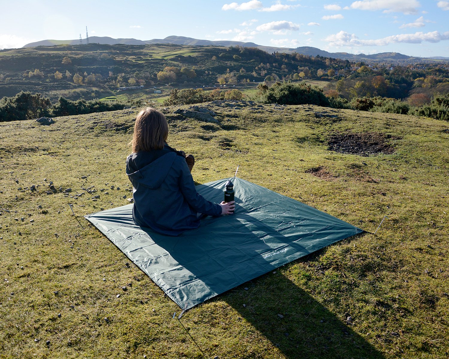 DD Hammocks - DD Magic Carpet Regular size: 4.6ft x 4.6ft Fully Waterproof Compact Tarpaulin Rainfly for Ground Sheet Camping and Tarp Shelters