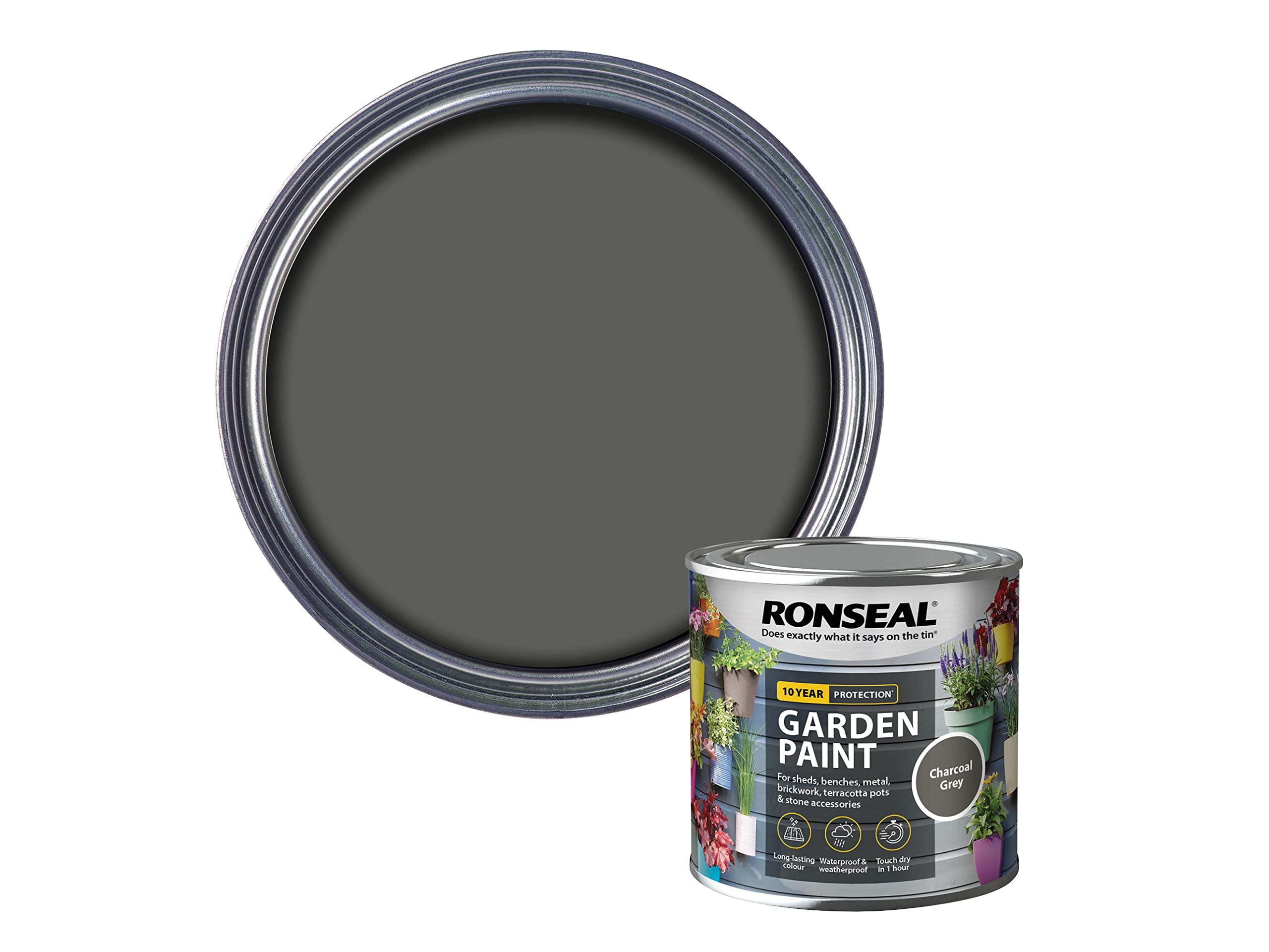 Garden Paint Charcoal Grey 250ml