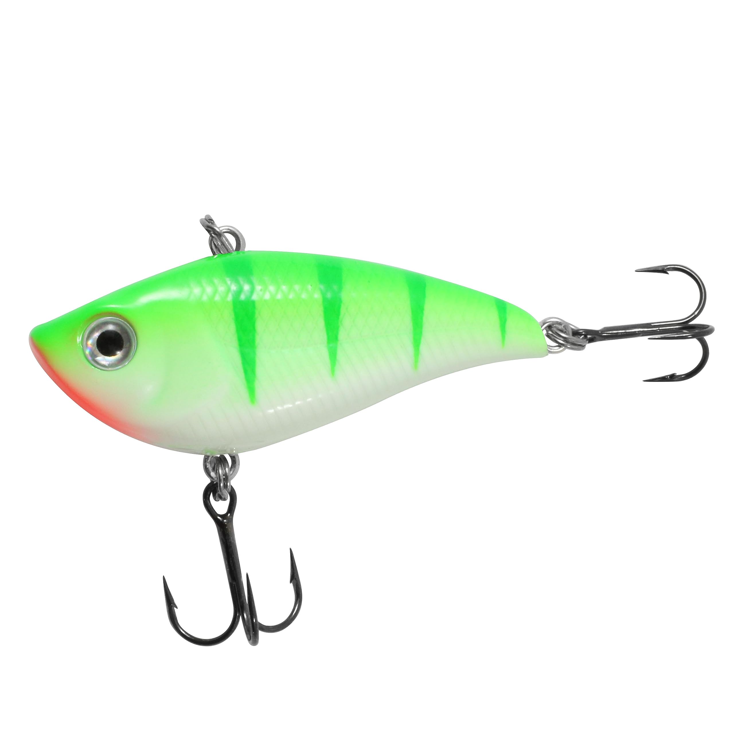 Northland Tackle Rippin' Shad Fishing Hook - Freshwater Fishing Lure for Bass, Walleye, Trout, Crappie, & Others - The Perfect Bait in Any Kit (Glo Perch, 2", 3/8 Oz)