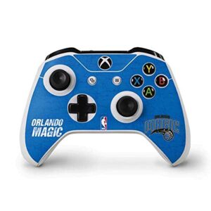 skinit decal gaming skin compatible with xbox one s controller - officially licensed nba orlando magic blue primary logo design