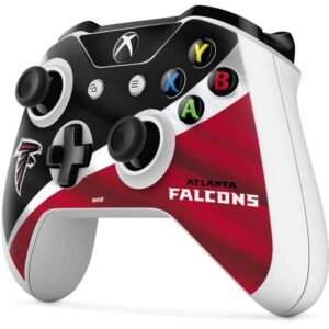 Skinit Decal Gaming Skin compatible with Xbox One S Controller - Officially Licensed NFL Atlanta Falcons Design