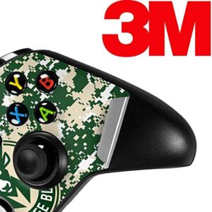 Skinit Decal Gaming Skin compatible with Xbox One S Controller - Officially Licensed NBA Milwaukee Bucks Camo Digi Design