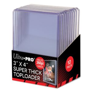 ultra pro super thick 260pt toploader 10ct pack 85238, one size, multi