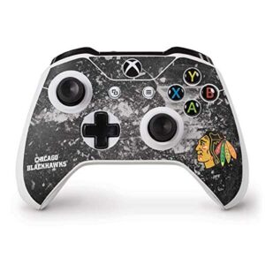 skinit decal gaming skin compatible with xbox one s controller - officially licensed nhl chicago blackhawks frozen design