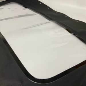 Replacement for: Ford Mustang 1994-2004 Convertible Soft Top & Plastic Window Black Sailcloth (1 Piece Easy Install)