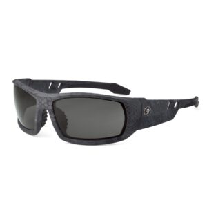 ergodyne skullerz odin polarized safety sunglasses - kryptek typhon frame, polarized smoke lens