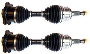 dta dt1611261121 front driver and passenger side premium cv axles (new drive axle assemblies - 2 pcs (pair) compatible with silverado 1500, sierra 1500, suburban 1500 etc. up to year 2006