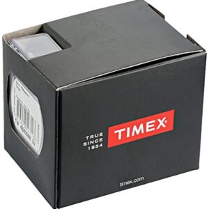 Timex Men's Expedition Acadia 40mm Watch – Black Case Black Dial with Black & Brown Leather & Fabric Strap