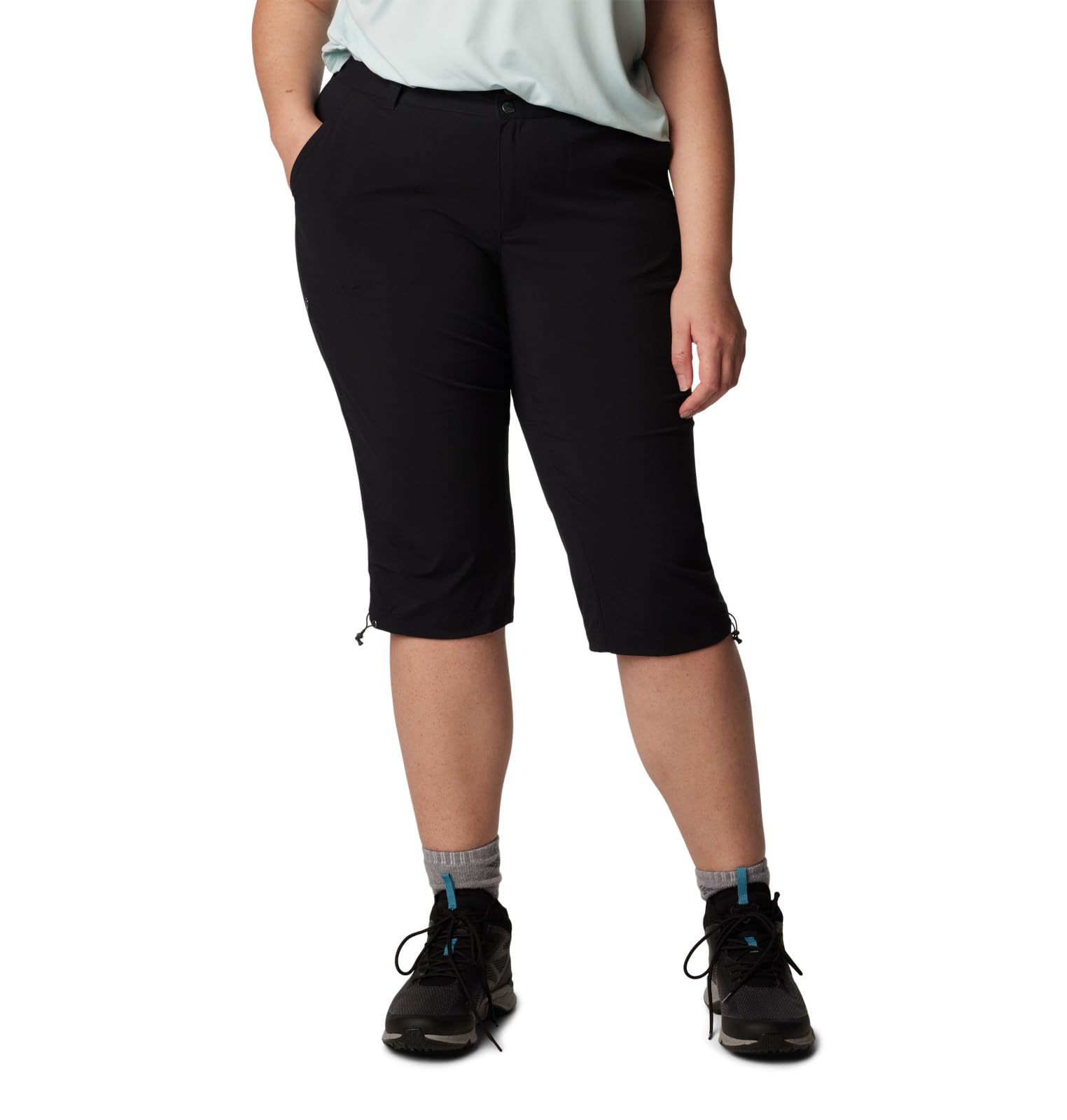 Columbia Women's Saturday Trail II Knee Pant, Water & Stain Resistant Black