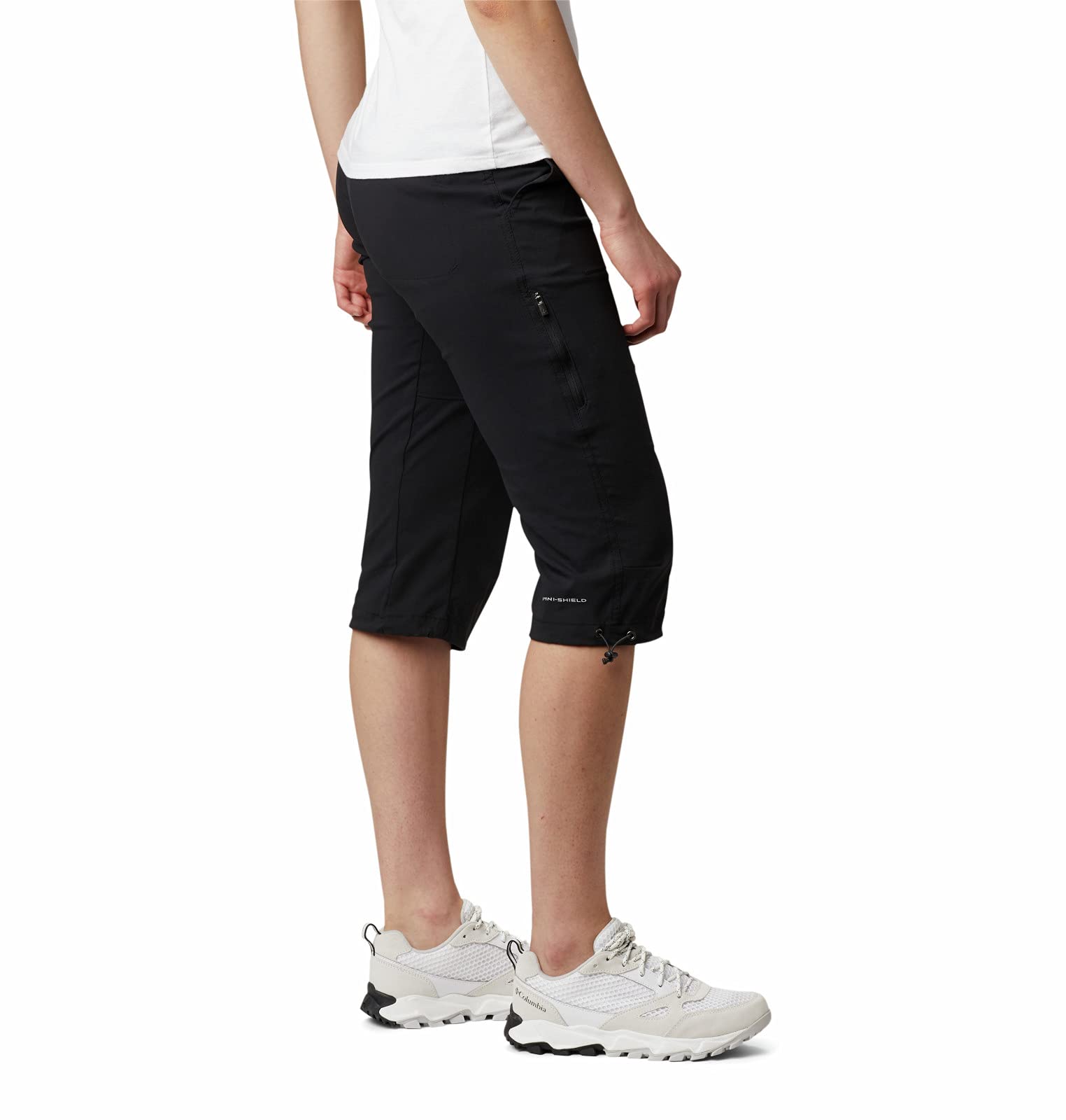 Columbia Women's Saturday Trail II Knee Pant, Water & Stain Resistant Black