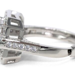 Weiss Radiant Cut CZ Engagement Ring and Cocktail Ring - ADJUSTABLE sizes 6 thru 11