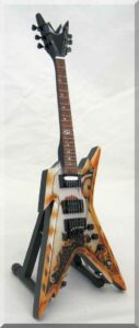 artstudio35 miniature guitar razorback rustic pantera