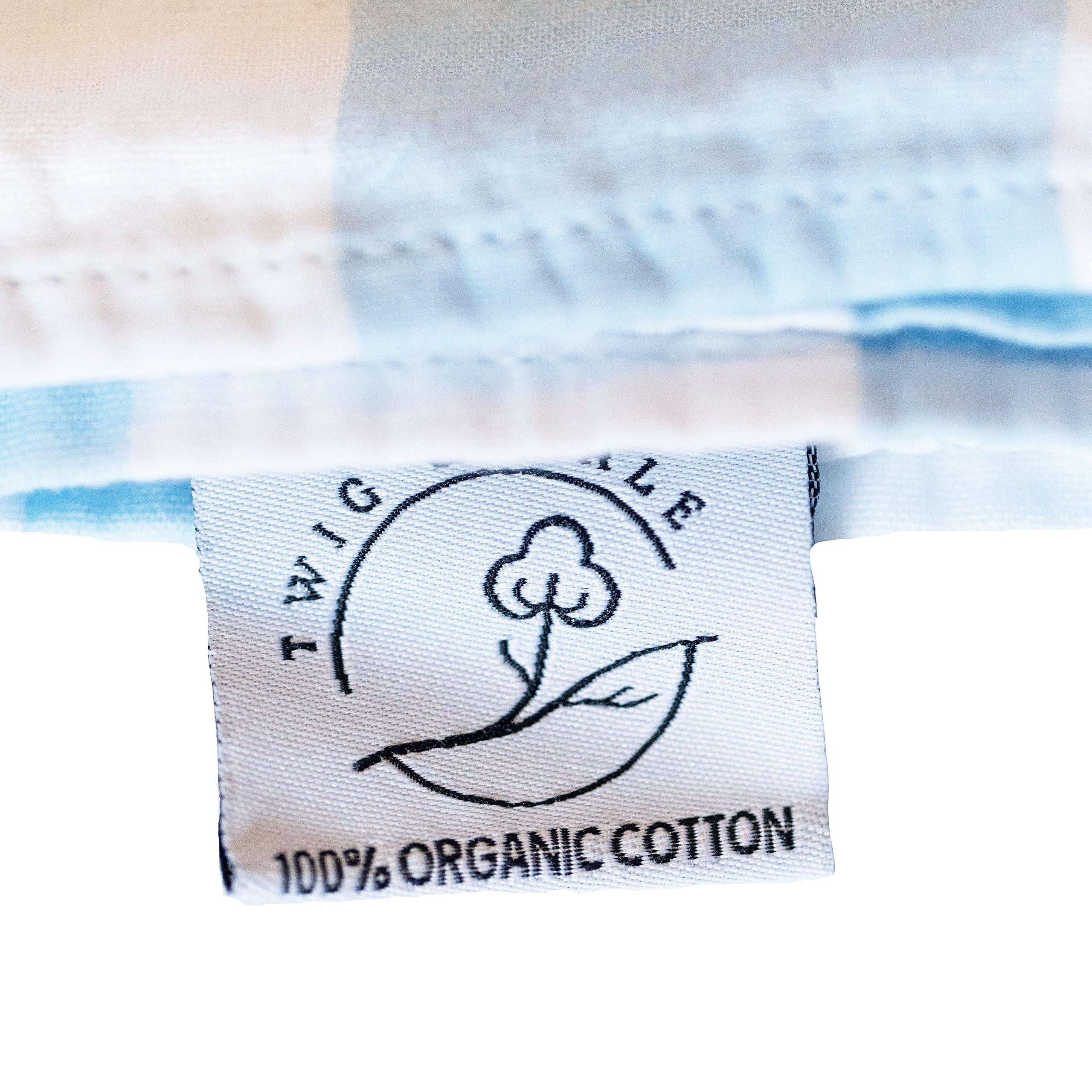 TWIG & BALE Chapel Hill North Carolina Baby Blanket Organic Cotton Muslin Swaddle Blanket - 47" x 43" - Fans of UNC Baby Gift for Boys Girls Receiving Blankets