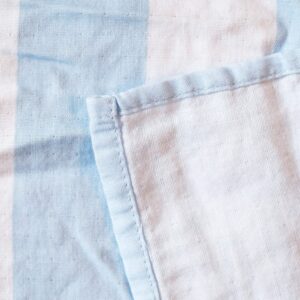 TWIG & BALE Chapel Hill North Carolina Baby Blanket Organic Cotton Muslin Swaddle Blanket - 47" x 43" - Fans of UNC Baby Gift for Boys Girls Receiving Blankets