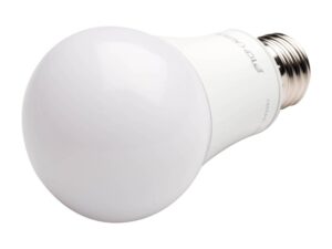 tcp dimmable 9.5 watt 3000k a19 led bulb, wet listed & suitable for fully enclosed fixtures