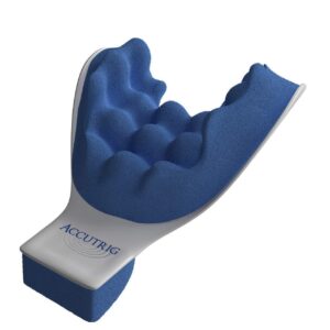 accutrig tmj relief pillow best neck and shoulder muscle relaxer traction device for pain relief management and cervical spine alignment