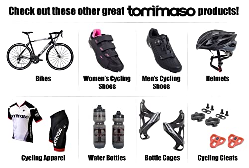 Tommaso Sentiero Sport Performance Aluminum Gravel Bike Shimano Claris 24 Speeds Road Bicycle Men Road Bikes for Men Bike Men Women Sport Bike Speed Bike Racing Bike Adult Bike City Bike - Small 53cm