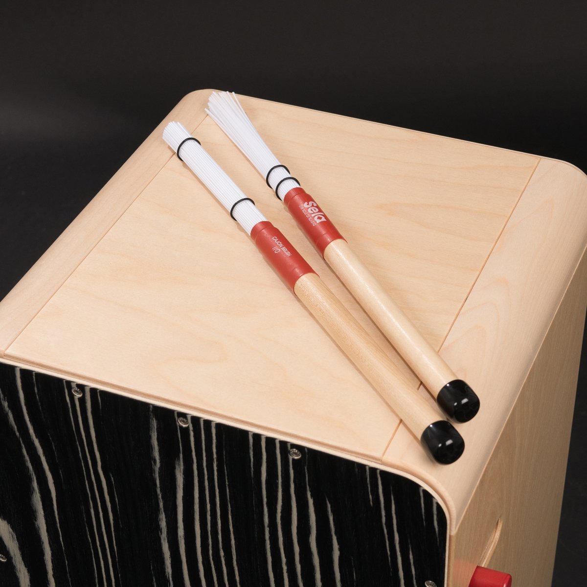 sela SE 065 Cajon Brush, Pair, Wood, 110 Rods (SE065)