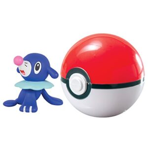 pokémon clip n carry poké ball, popplio and poké ball