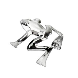 316l stainless steel tree frog fake cartilage ear cuff. no piercing one size