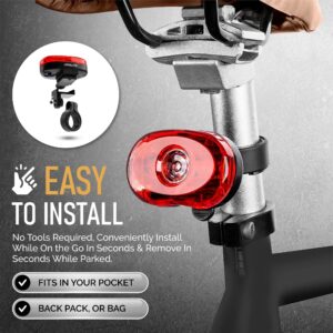 SAMLITE Best Brightest LED Bike Light Set for Kids & Adults, Super Bright Bicycle Headlight, Free Tail Light Included, Water Resistant Bike Light, Easy to Install, Multiple Modes for Cycling Safety