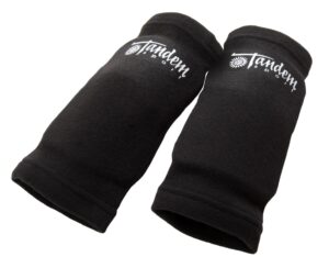 tandem sport volleyball elbow pads - volleyball pads for floor burns and bruises - non-bulky volleyball elbow pads - black