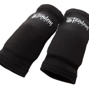 Tandem Sport Volleyball Elbow Pads - Volleyball Pads for Floor Burns and Bruises - Non-Bulky Volleyball Elbow Pads - Black