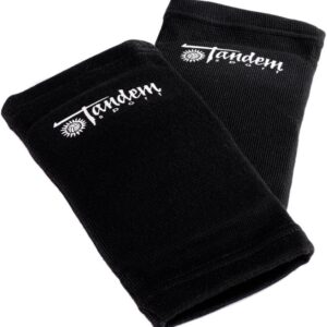 Tandem Sport Volleyball Elbow Pads - Volleyball Pads for Floor Burns and Bruises - Non-Bulky Volleyball Elbow Pads - Black