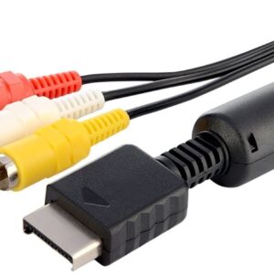 TRADERPLUS 6FT AV to RCA Composite Cable Cord for Sony Playstation 2 (PS2), Playstation 3 (PS3)