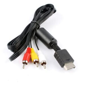 TRADERPLUS 6FT AV to RCA Composite Cable Cord for Sony Playstation 2 (PS2), Playstation 3 (PS3)