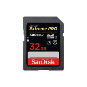 sandisk extreme pro - flash memory card - 32 gb - sdhc uhs-ii - black