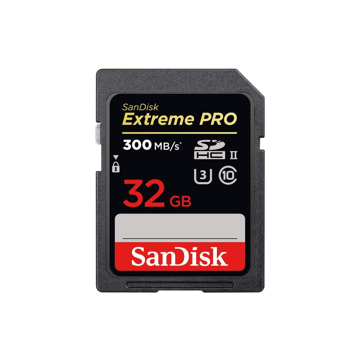 SanDisk Extreme Pro - Flash Memory Card - 32 GB - SDHC UHS-II - Black