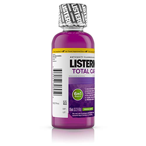 Listerine Total Care Anticavity Mouthwash, Fresh Mint, 3.2 Ounce