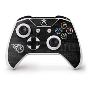 skinit decal gaming skin compatible with xbox one s controller - officially licensed nfl tennessee titans black & white design