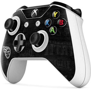 Skinit Decal Gaming Skin compatible with Xbox One S Controller - Officially Licensed NFL Tennessee Titans Black & White Design