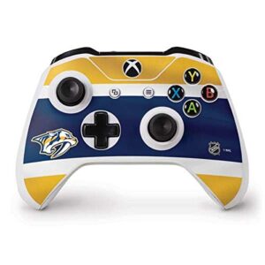 skinit decal gaming skin compatible with xbox one s controller - officially licensed nhl nashville predators alternate jersey design