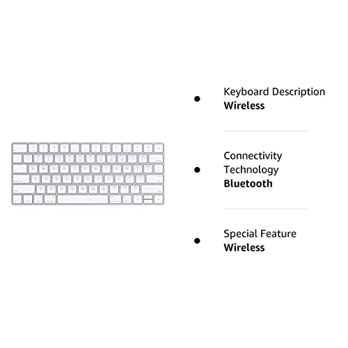 Apple Magic Keyboard 2, (Wireless) Silver (QWERTY English) (Renewed)