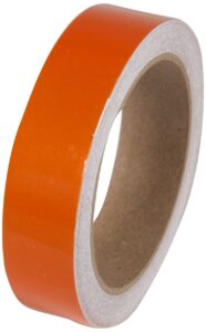 incom rst115 engineer grade high visibility reflective adhesive tape, 1 inch x 30 ft., orange – indoor / outdoor on railings, trailers, post