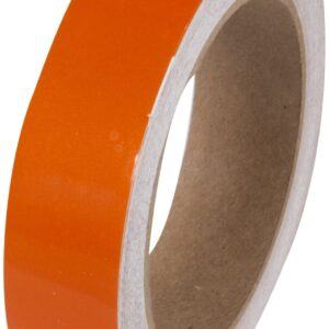 Incom RST115 Engineer Grade High Visibility Reflective Adhesive Tape, 1 inch x 30 ft., Orange – indoor / outdoor on railings, trailers, post